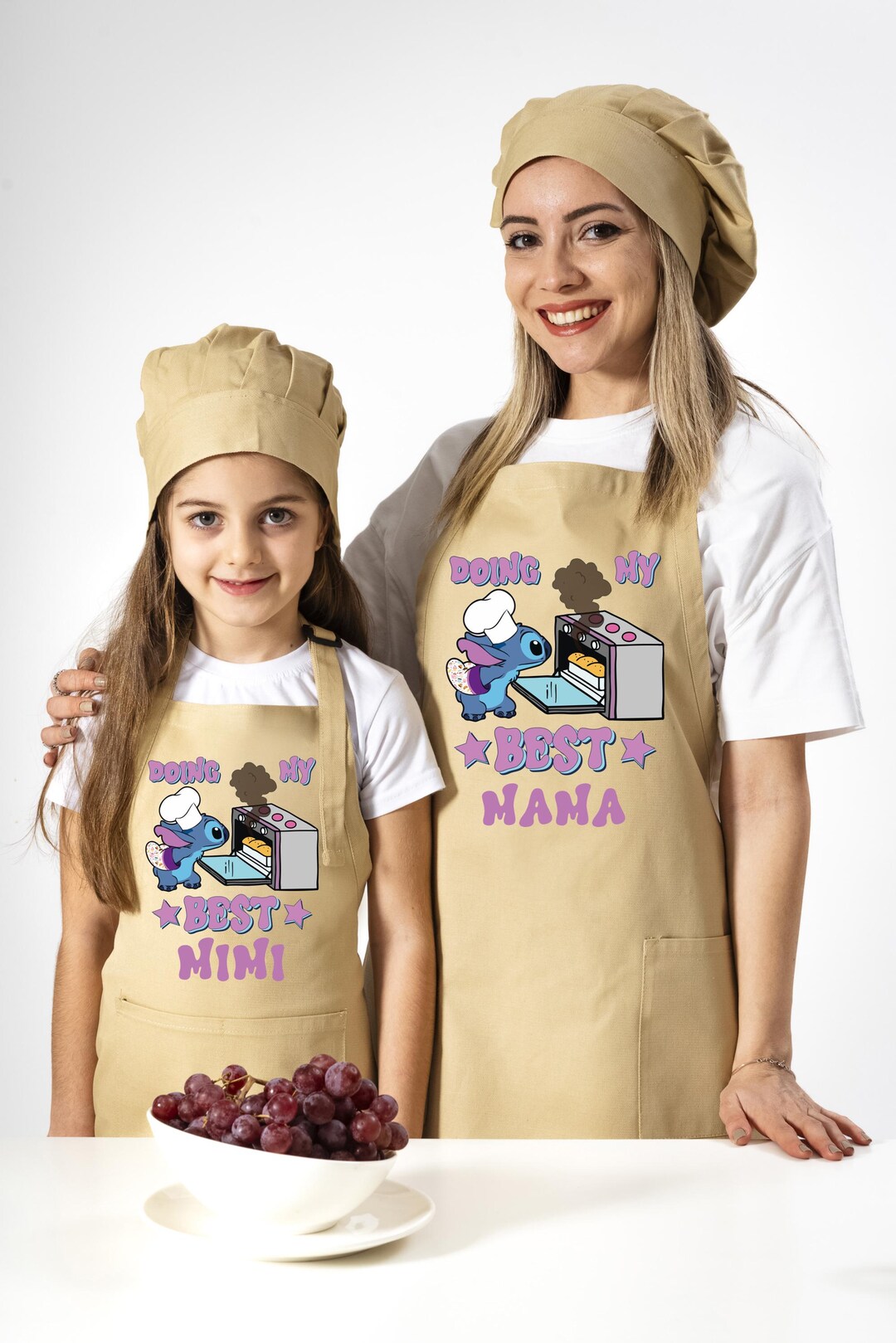 Custom Stitch Apron,mama and Mini Apron, Mommy and Me Aprons, Doing My ...