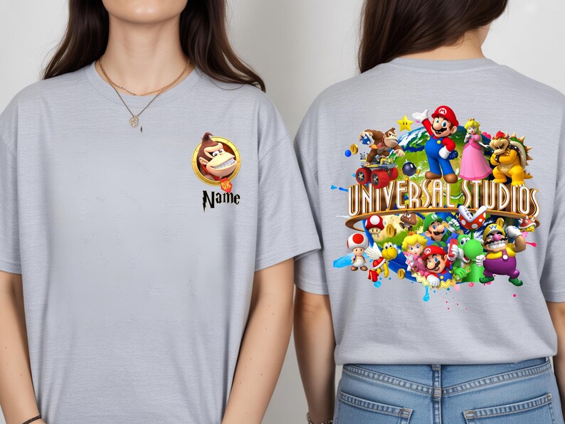 Universal Studios 2026 Custom Shirt, Super Mario or Character Shirt ...