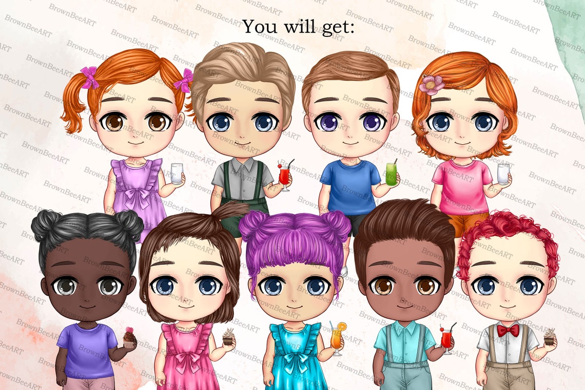 Cute Clipart Children Clipart Kids Clipart Baby Clipart - Etsy