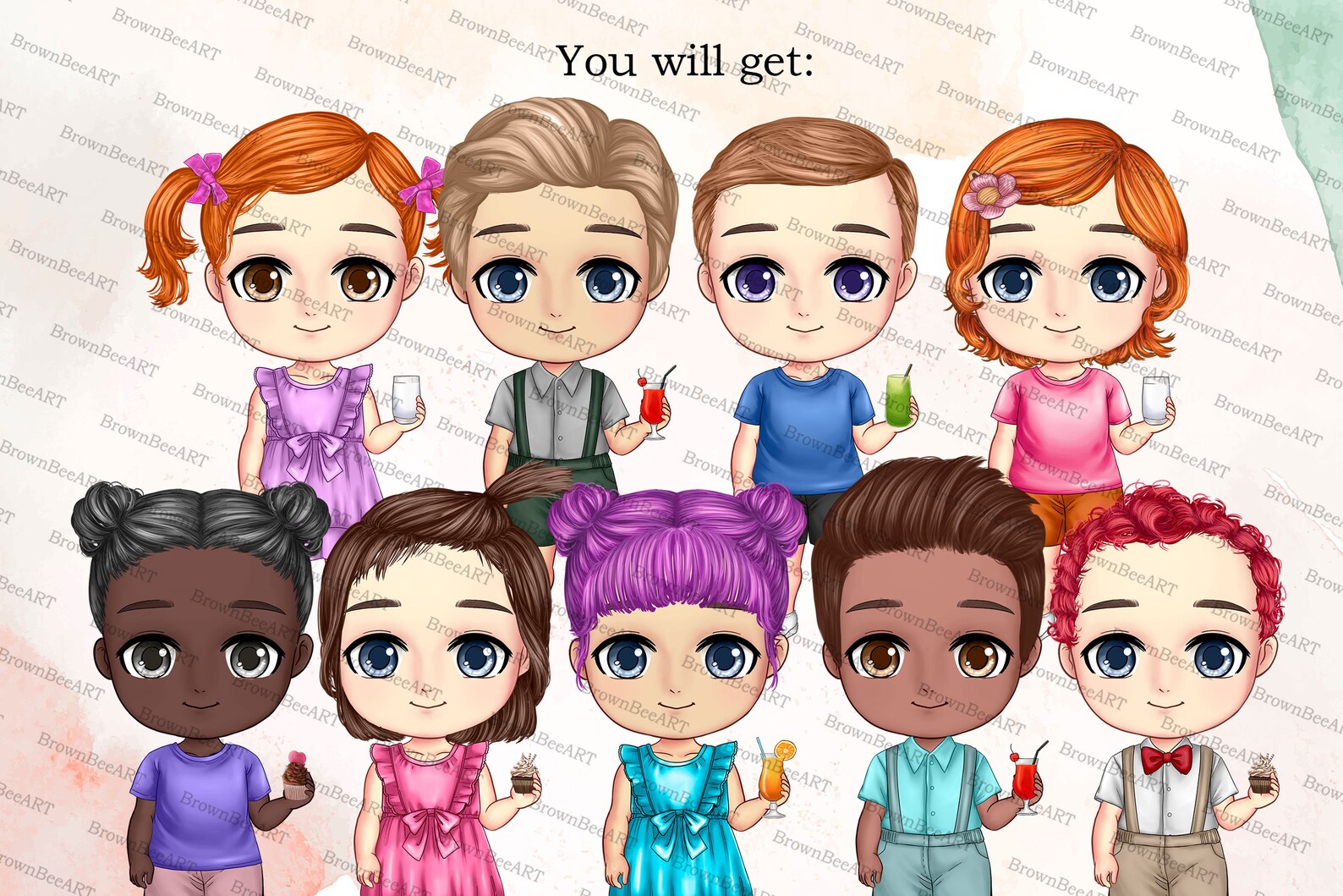 Cute Clipart Children Clipart Kids Clipart Baby Clipart - Etsy