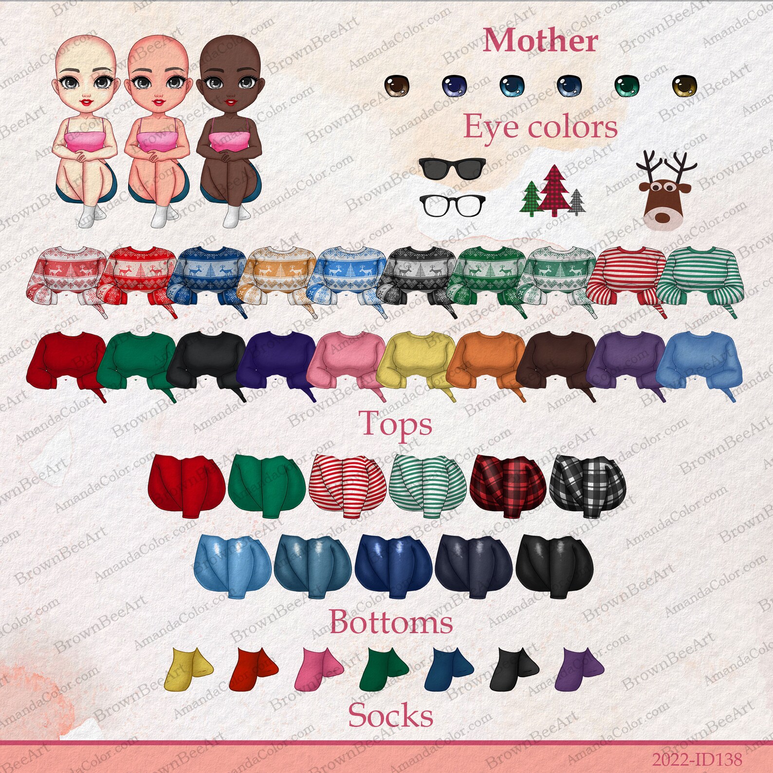 Family Christmas Clipart Cute Clipart Christmas Png - Etsy