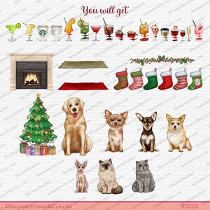 Christmas Chibi Clipart: Family, Friends, Pets (PNG) - Etsy