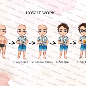 CUTE Clipart: Men Summer Beach Clipart, Summer Clipart, Friend Clipart ...