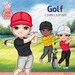 Boy Playing Golf, Golf Clipart, Sports Clipart, Male Golfer, Chibi ...