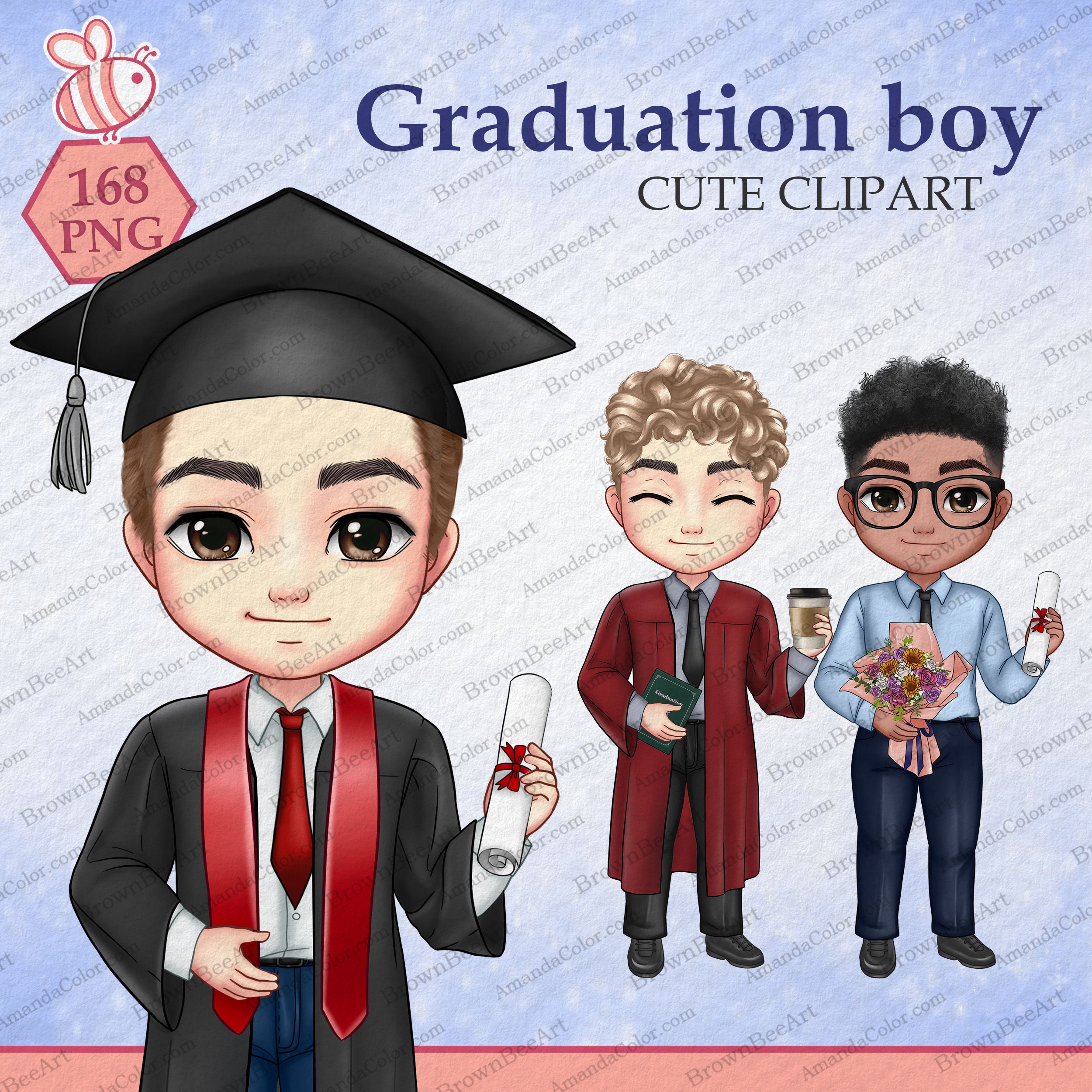 CUTE Clipart: Graduation Boy Clip Art Students Clipart - Etsy Canada