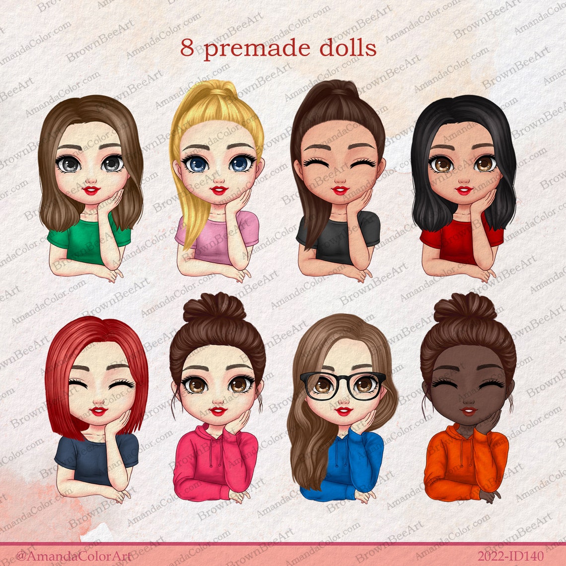 Cute Clipart Girls Clipart Bestie Clipart Best Friends - Etsy Canada