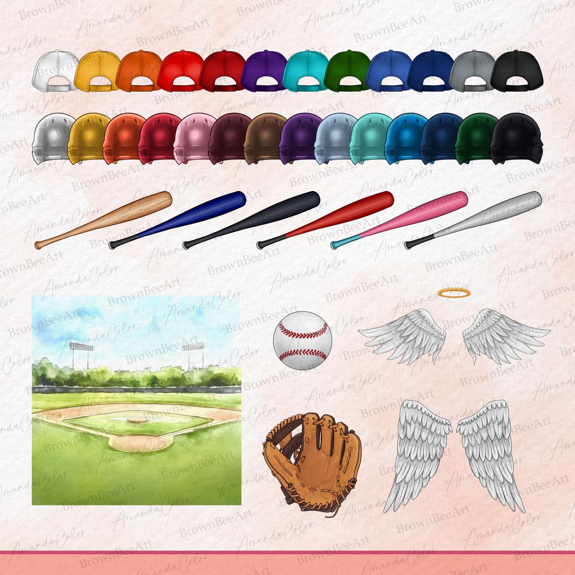 Baseball Family Clipart: DIY Sports Graphics (digital Download) - Etsy