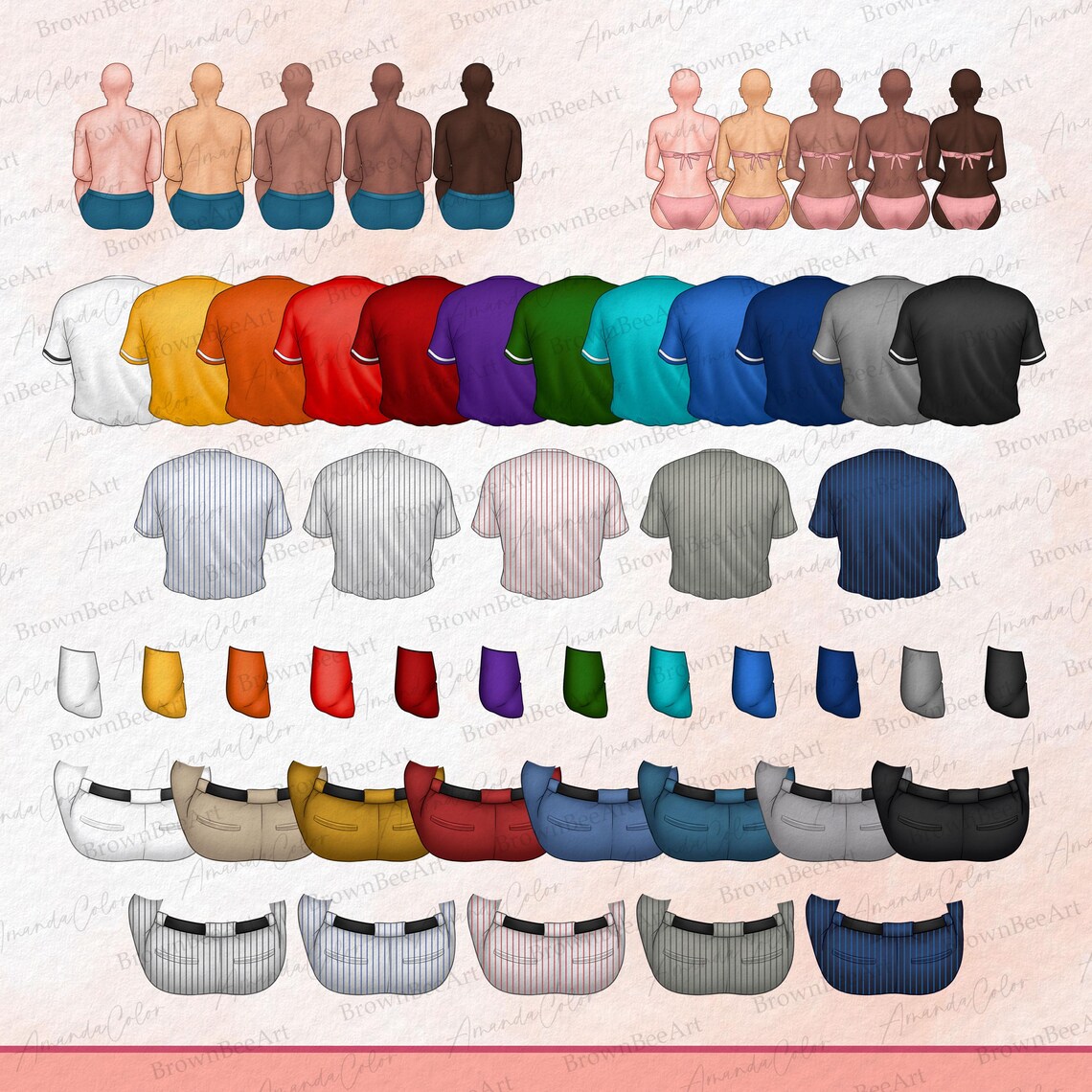 Baseball Family Clipart: DIY Sports Graphics (digital Download) - Etsy