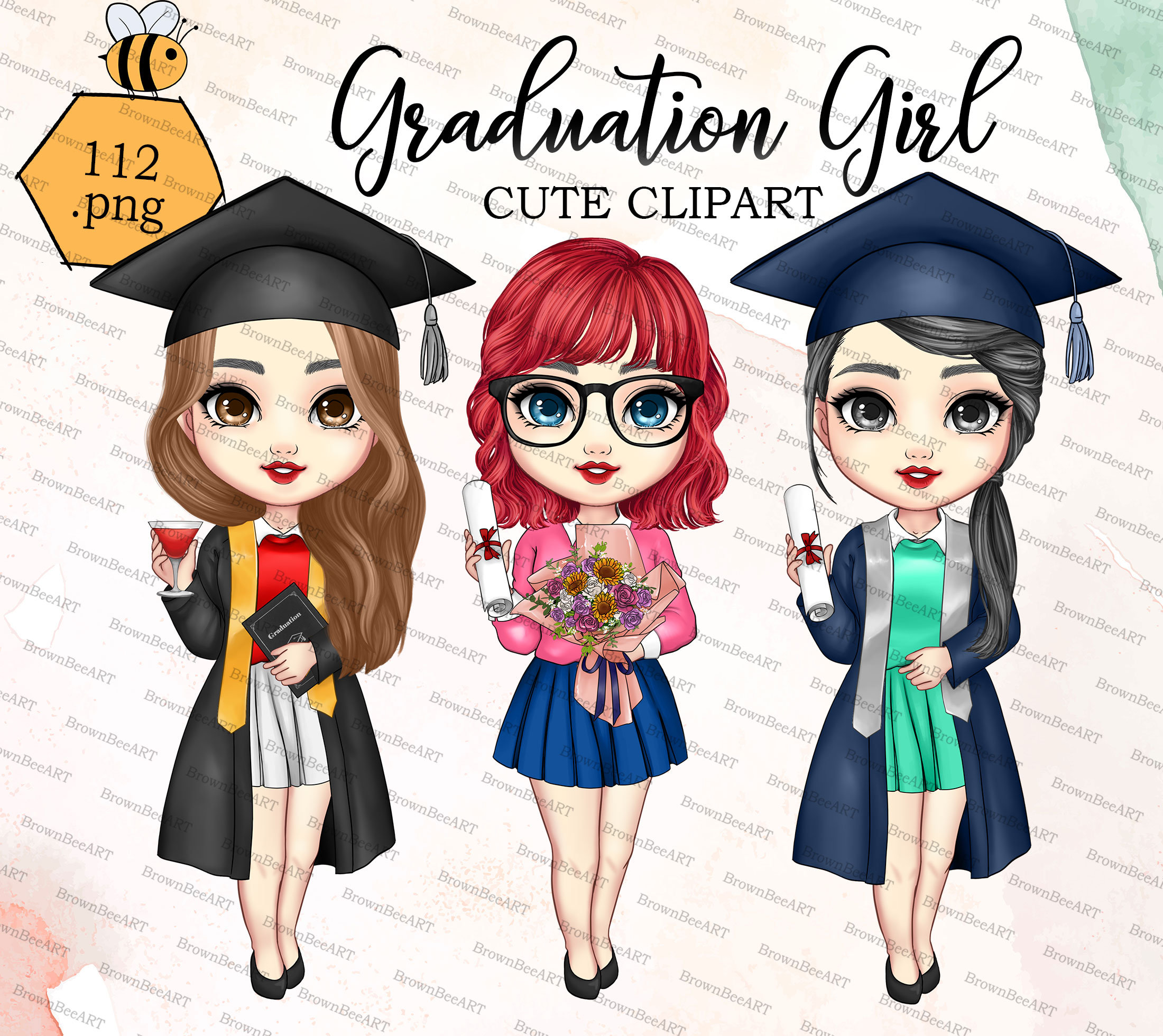 Cute Graduation Drawing