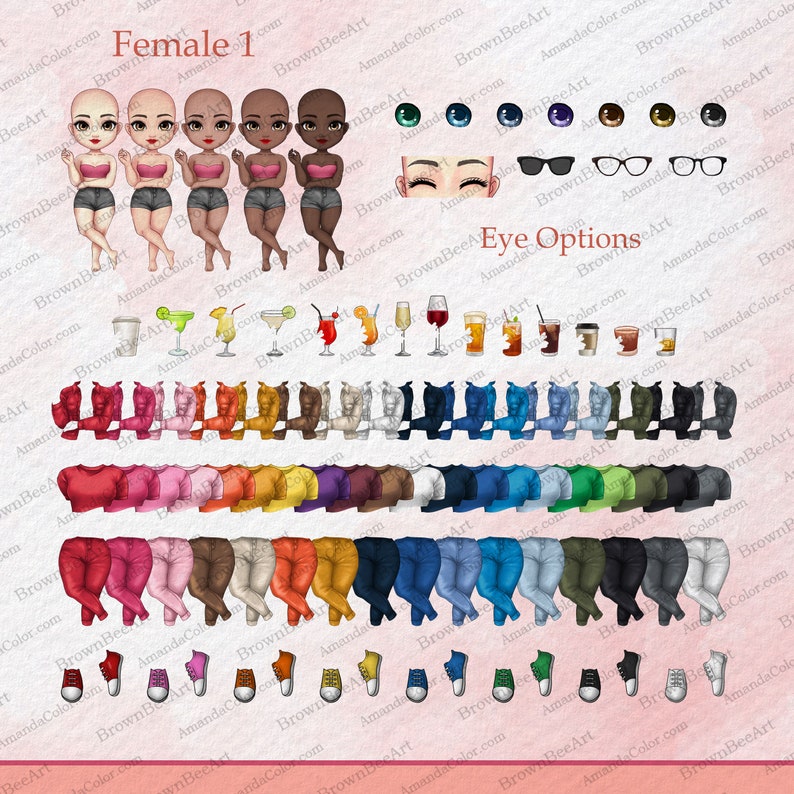 Girl Clipart Chibi Clipart Best Friend Clipart Sister - Etsy