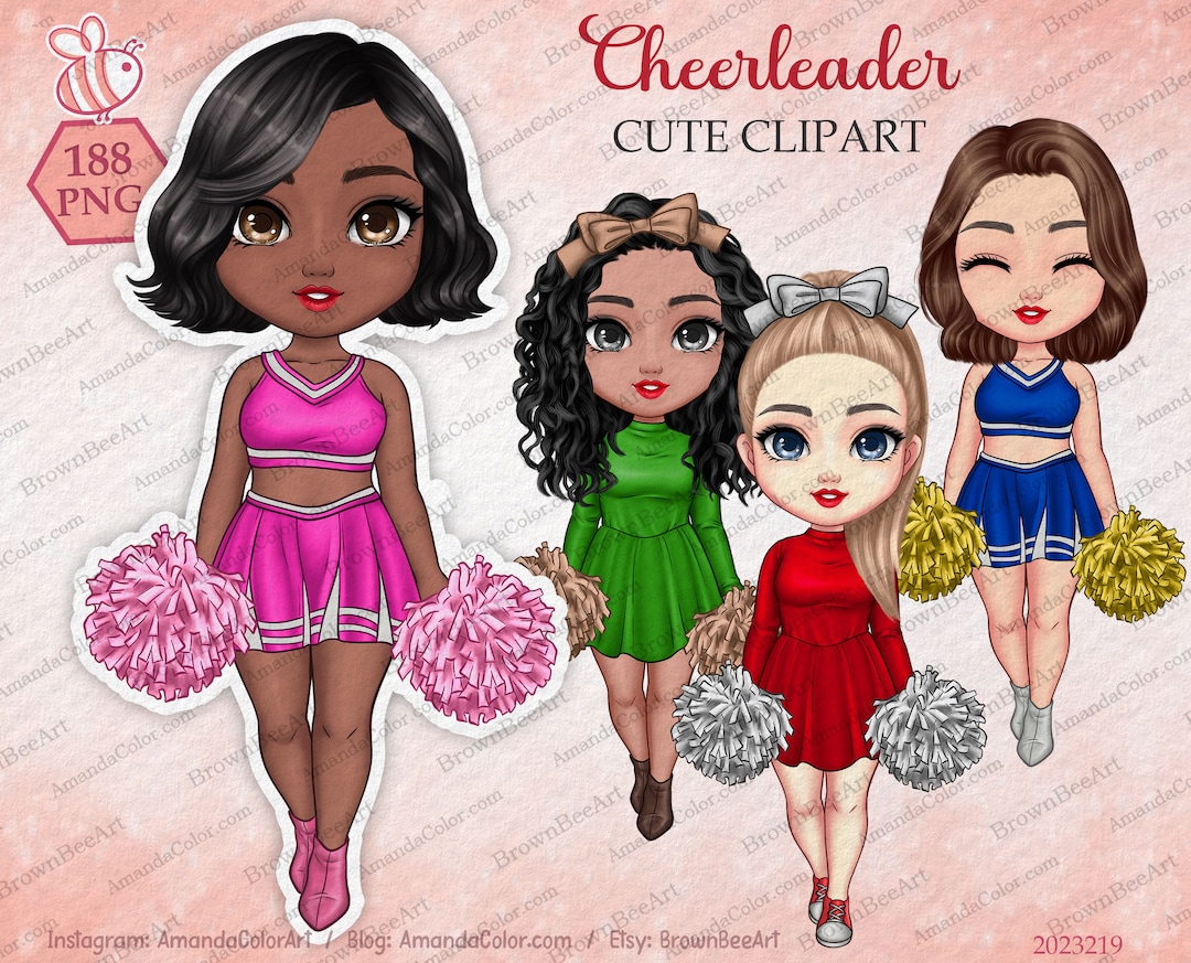 Cheerleader Girl Clipart, Sports Team, Junior Cheerleaders, Uniforms ...