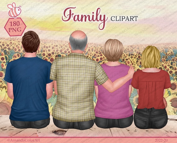 Extended Family Clipart