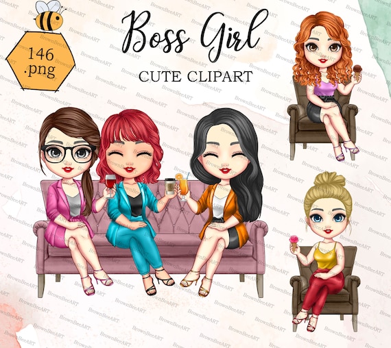 Boss Girl Clipart Business Woman Clipart Cute Clipart Best - Etsy