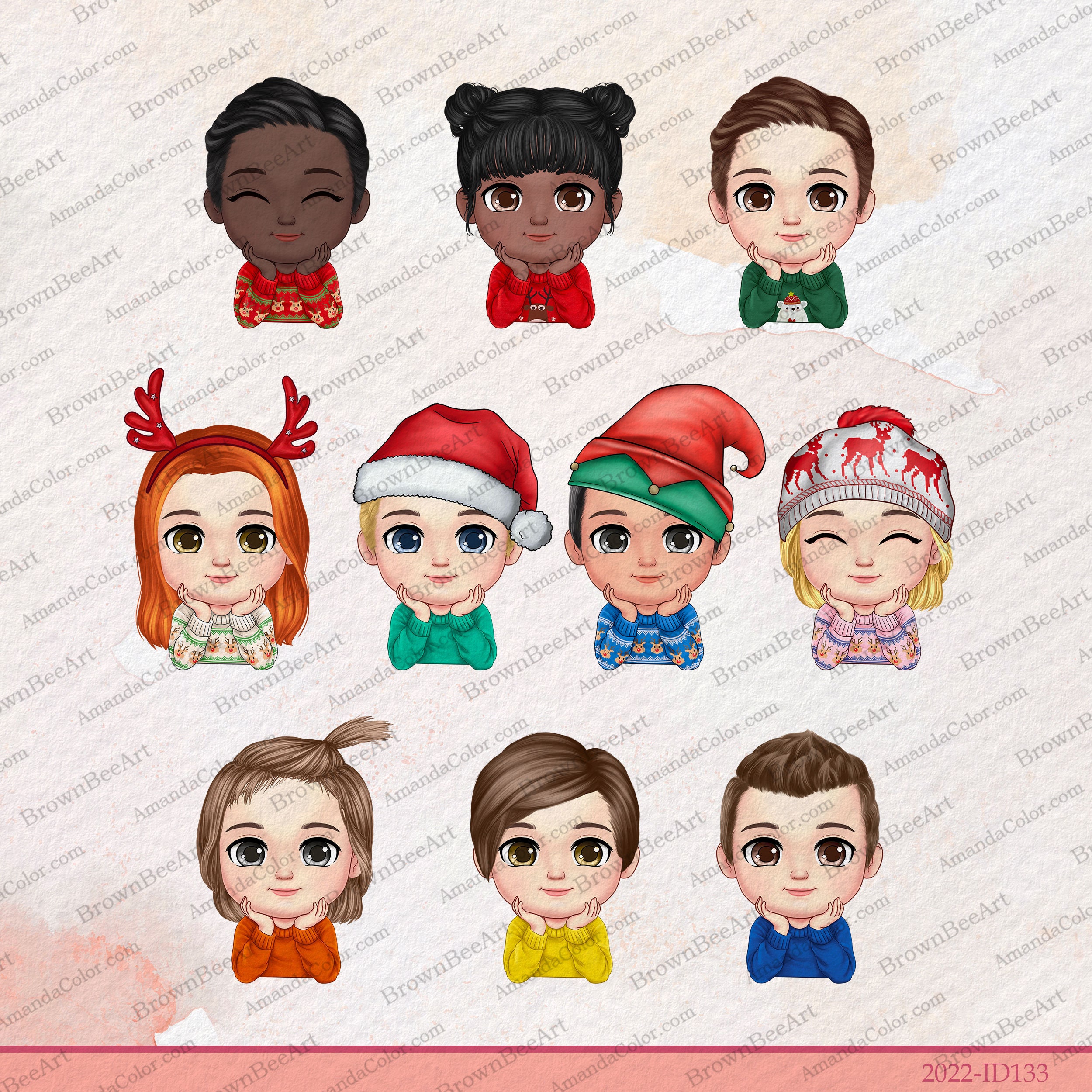 Christmas Clipart Cute Clipart Children Clipart Kids - Etsy Canada