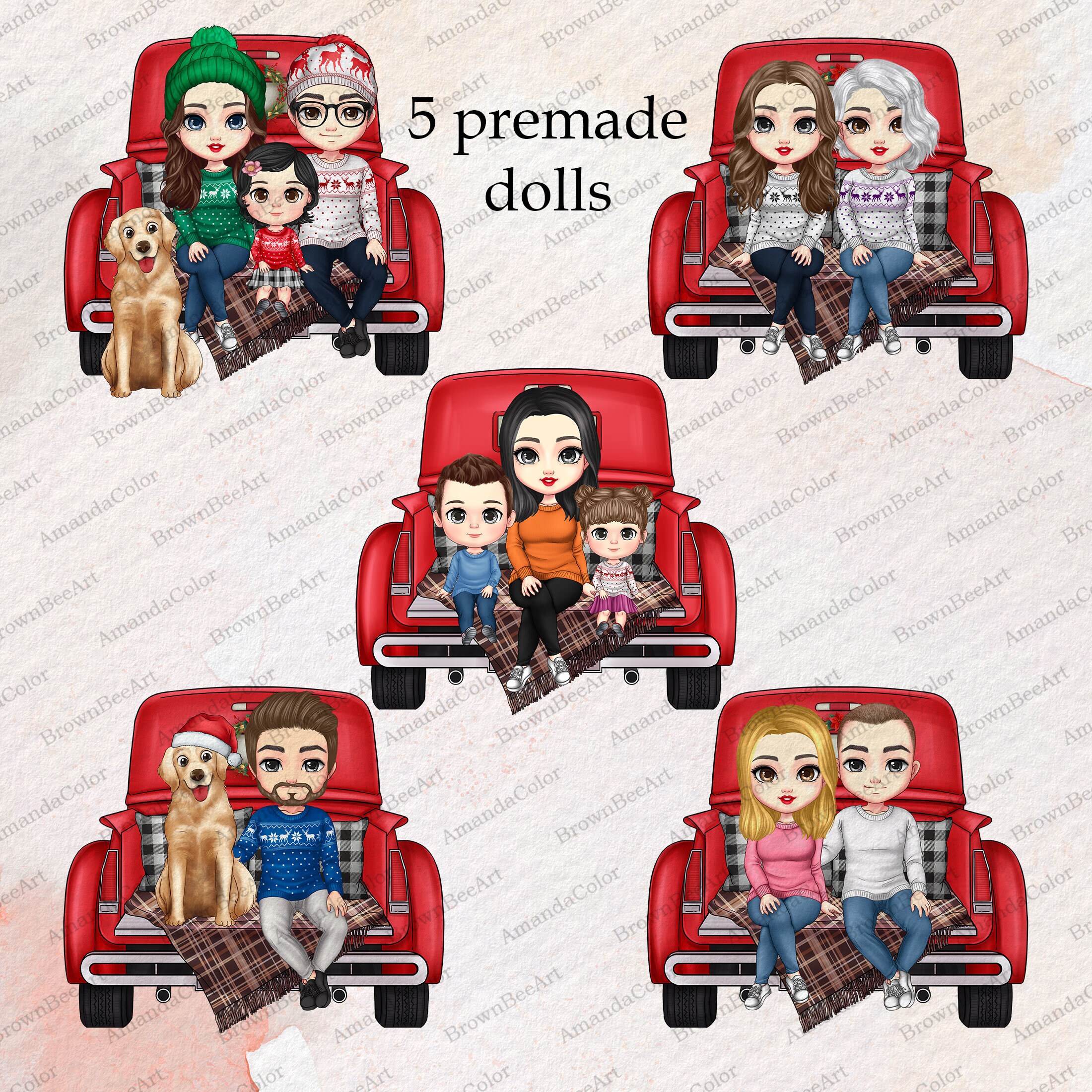 Cute Clipart Lovely Family Clipart Christmas Clipart Couple - Etsy Canada