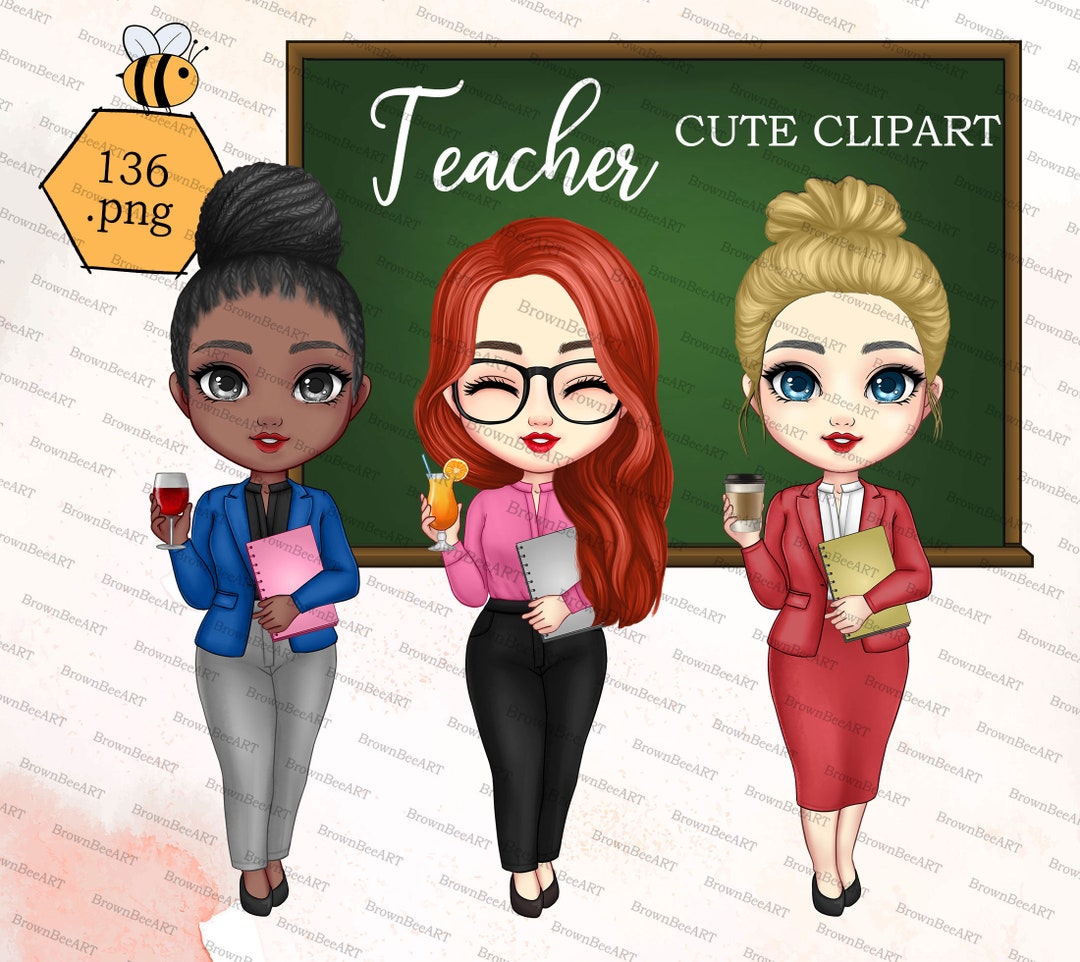Teacher Clipart Bundle, Back to School Graphics (digital Download) - Etsy
