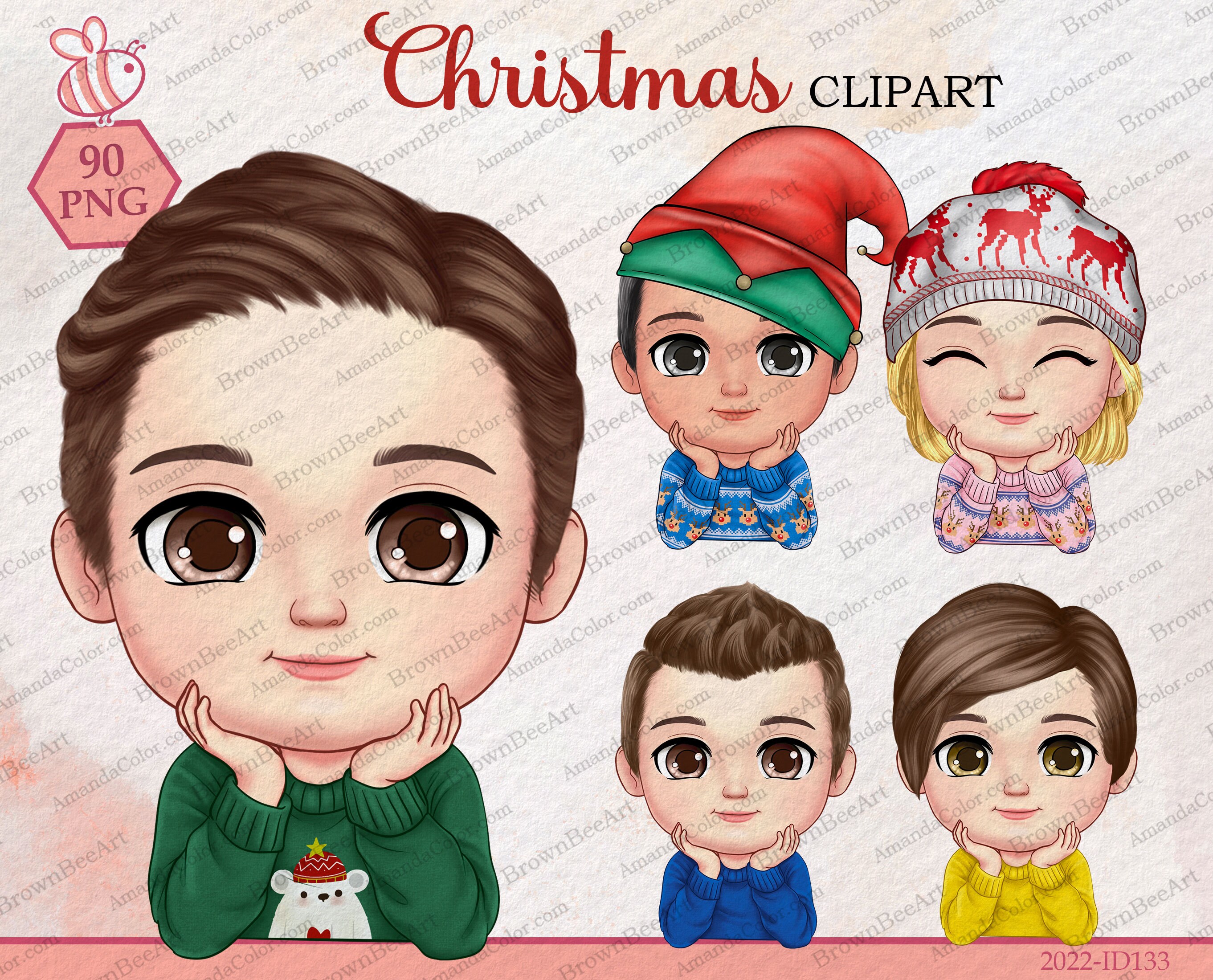 Christmas Clipart Cute Clipart Children Clipart Kids - Etsy Canada