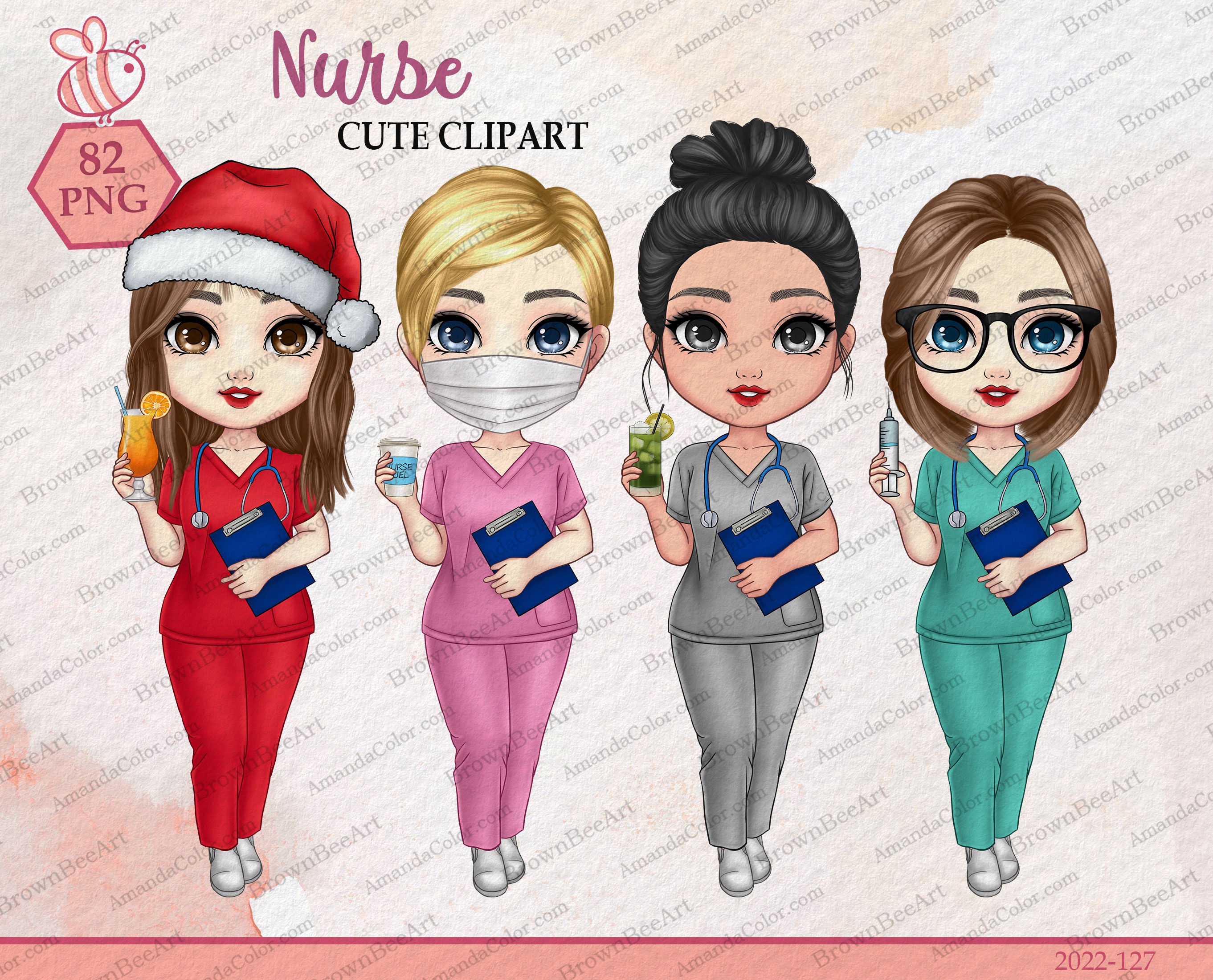 Registered Nurses At Work Clipart