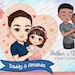 Father's Day Clipart Father and Son Father and Daughter - Etsy