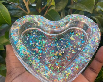 Resin Heart Ashtray - Etsy