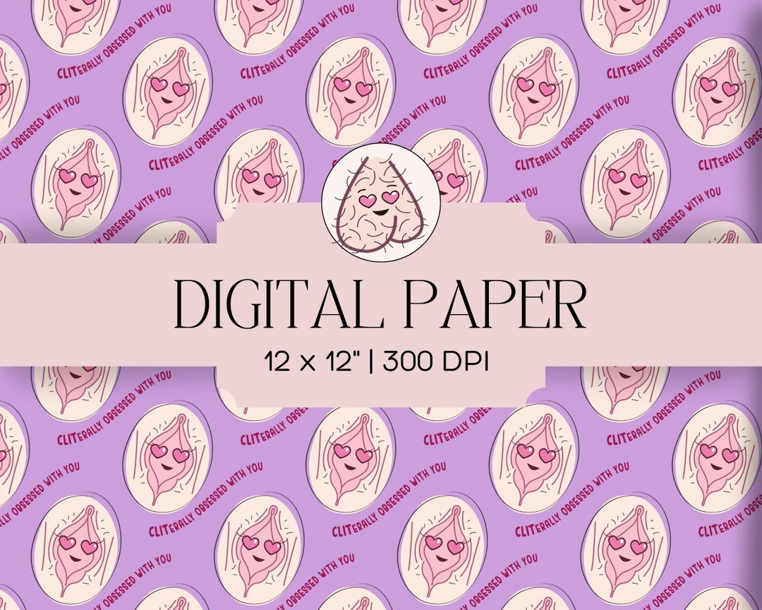 Funny Naughty Pattern Digital Paper Funny Gift Pattern for Anniversary ...