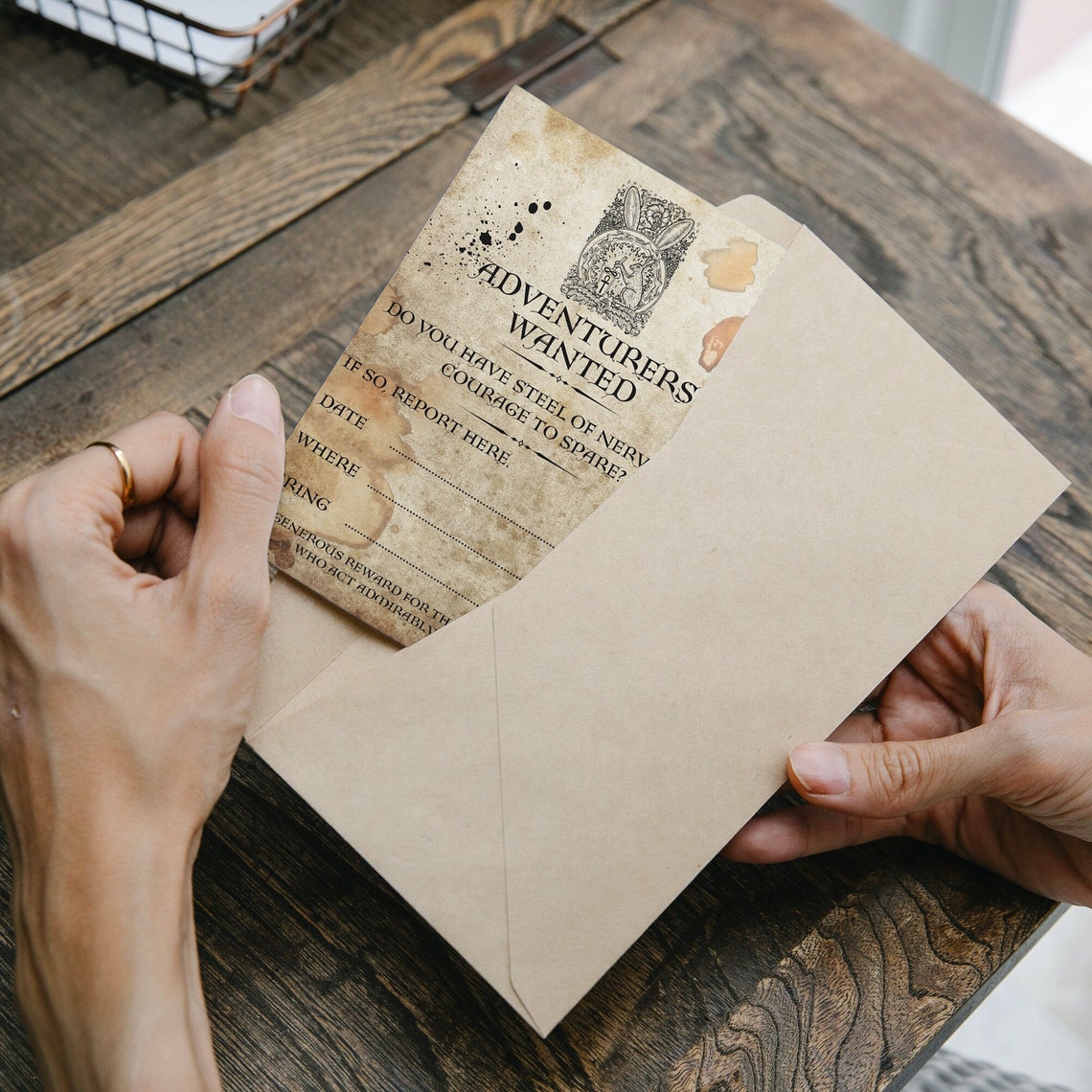 D&D Invite Template | Adventurers Wanted - Etsy