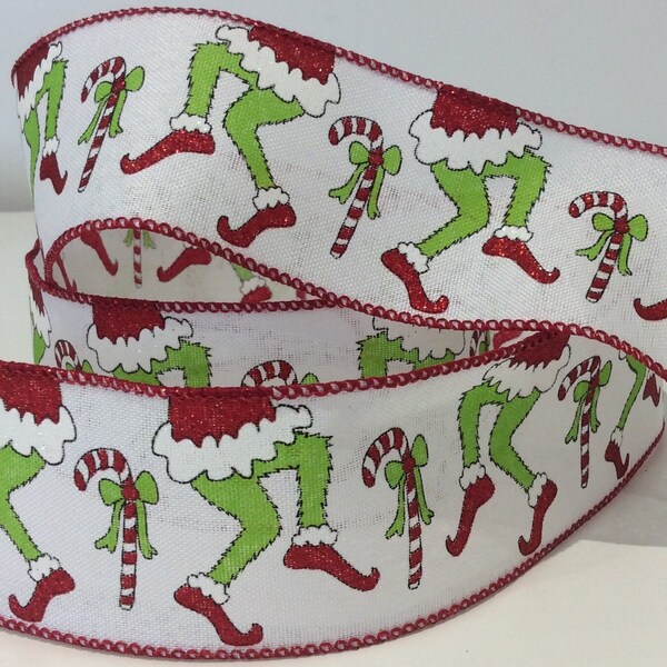 Grinch Ribbon - Etsy UK