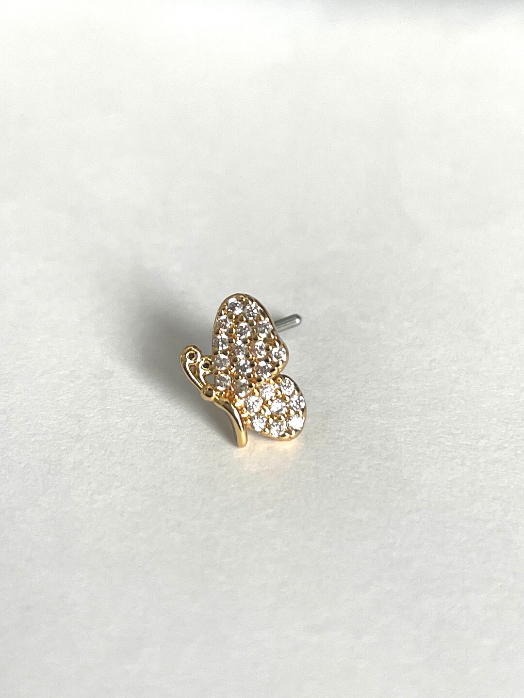 Butterfly Nose Ring L Shape Nose Ring Nose Studs - Etsy