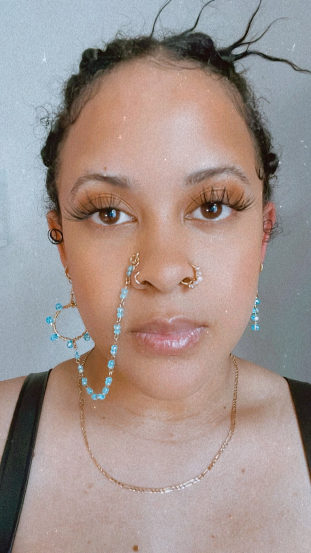 Nose Chain Nose to Ear Chain Face Chain Nose Chain Earring Nose Cuff ...
