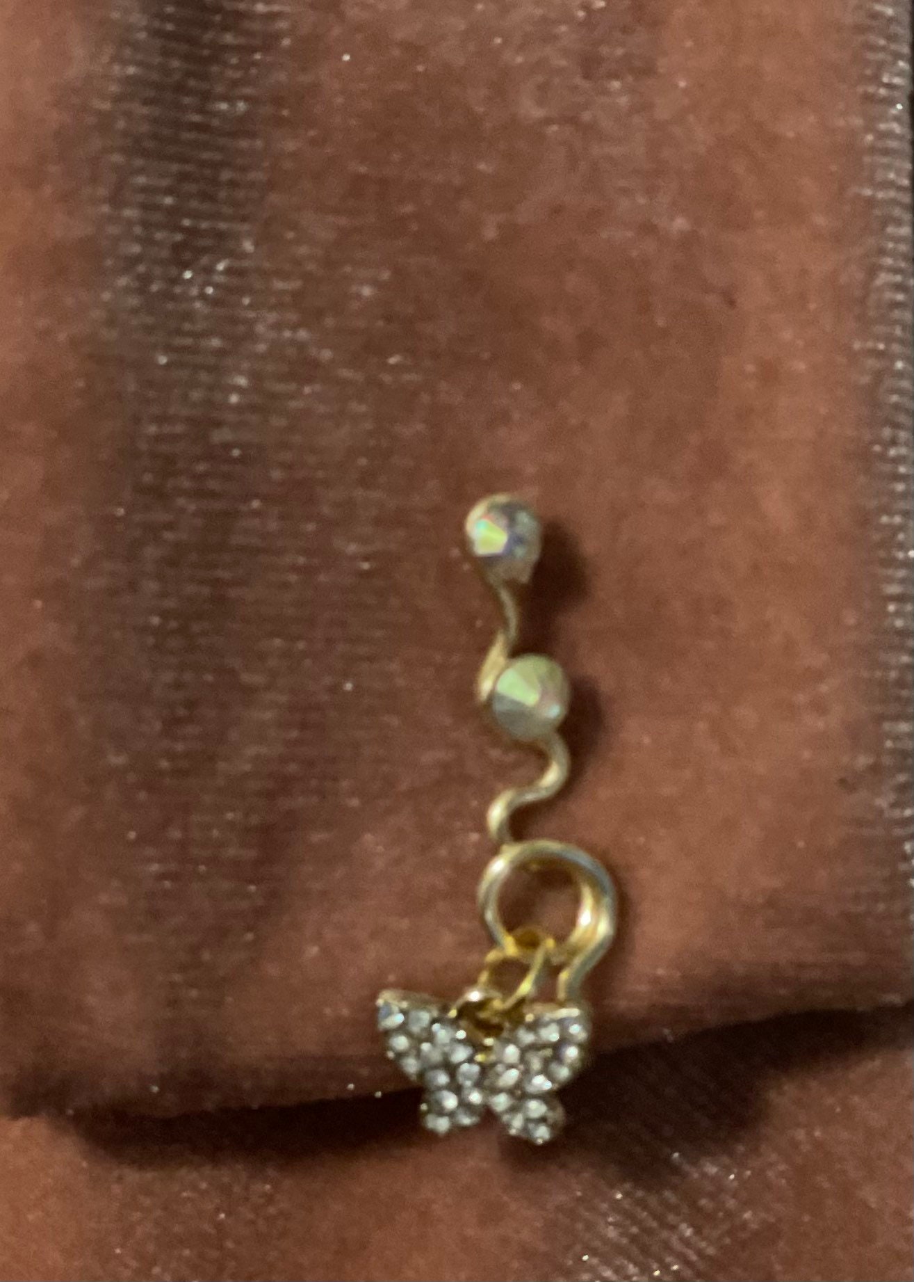 Fake Nose Ring / Nose Cuff / Faux Nose Ring Rhinestone - Etsy