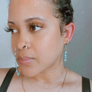 Nose Chain Nose to Ear Chain Face Chain Nose Chain Earring Nose Cuff ...