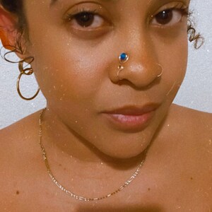 Fake Nose Ring / Nose Cuffs / Faux Nose Ring W/ Rhinestone - Etsy