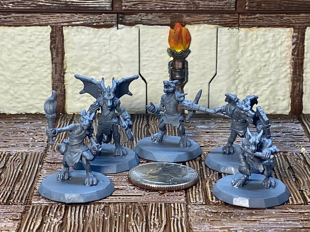Set of Five Kobold Miniatures - Etsy