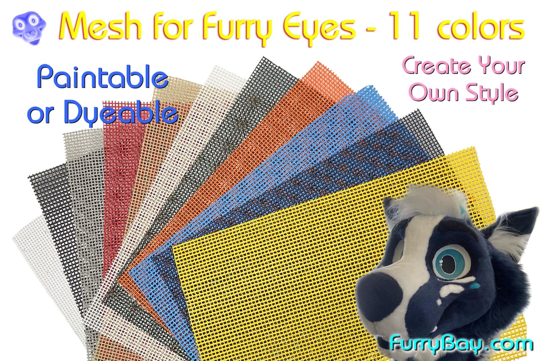 Colored Eye Mesh for Eye Blanks 6x9 Rectangles Furry Fursuits - Etsy