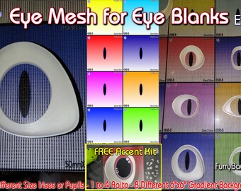 Follow Me Fursuit Eye Blanks Toony Variety , for Fursuiting, for ...