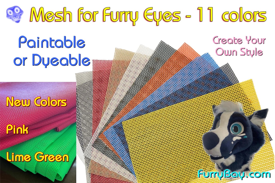 Colored Eye Mesh for Eye Blanks – 6"x9" Rectangles - Furry Fursuits - Etsy