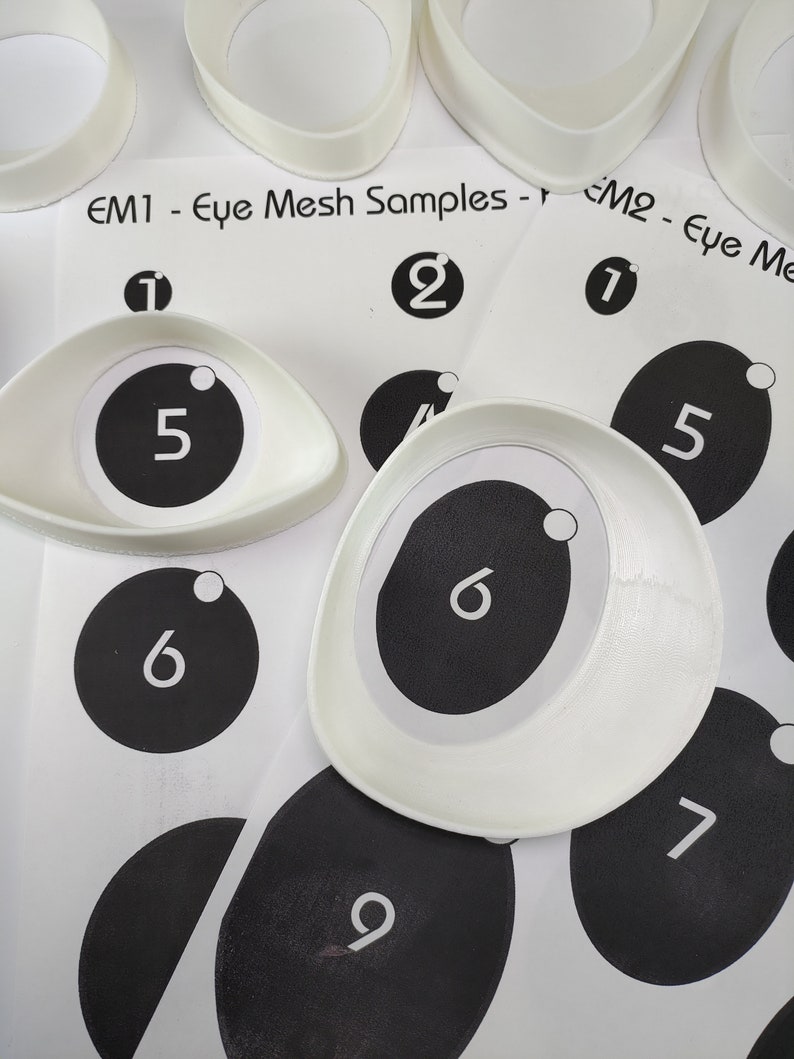 8.5x11 Printable PDF for Determining Mesh Pupil Sizes All My - Etsy