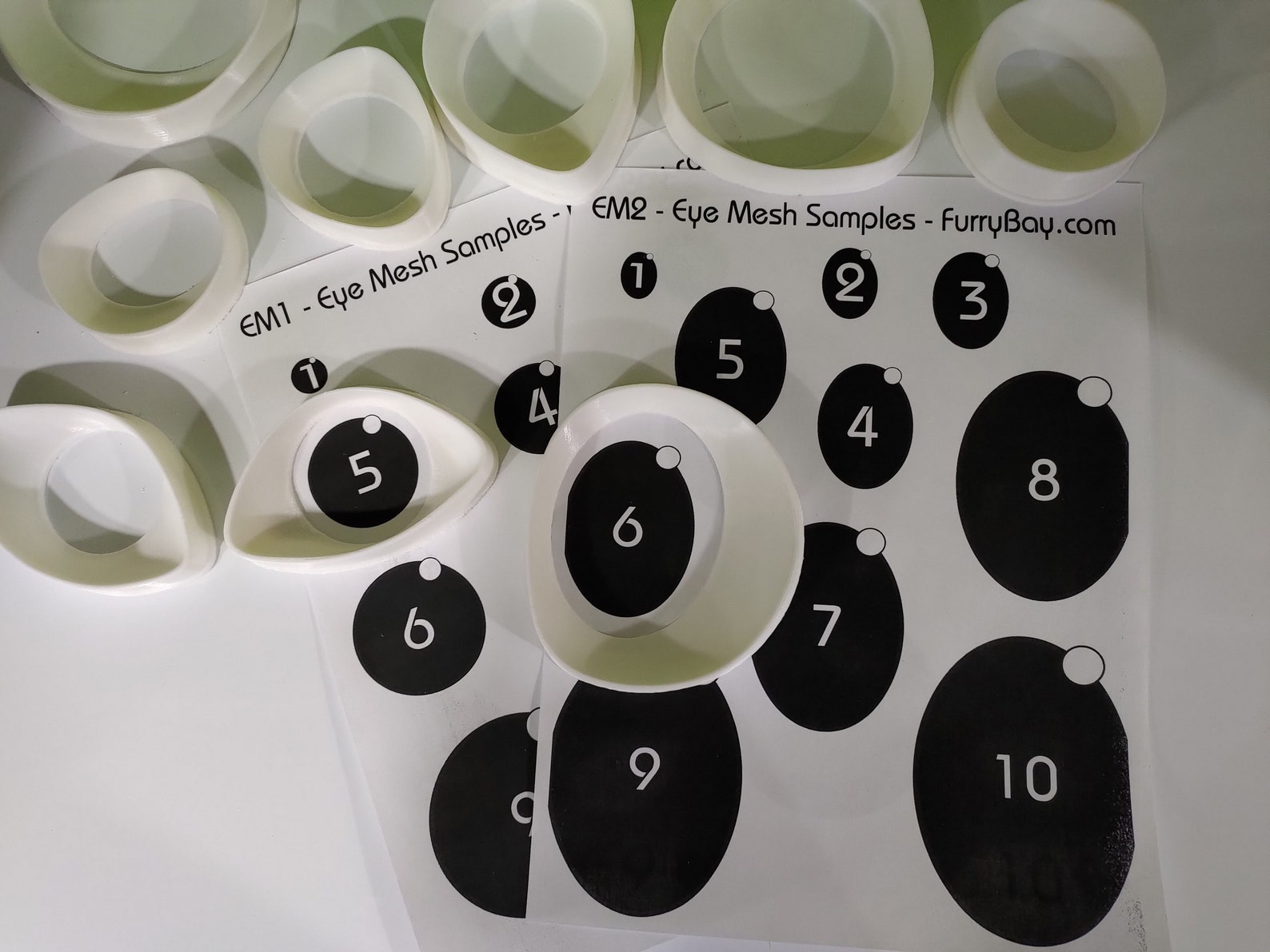 8.5x11 Printable PDF for Determining Mesh Pupil Sizes All My - Etsy