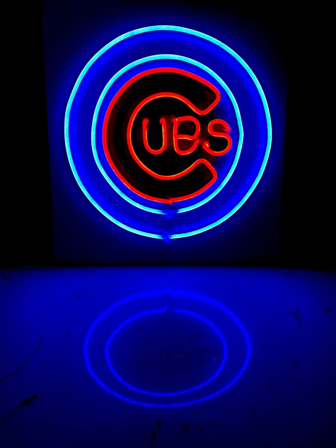 LED Neon Chicago Cubs Sign Sports Baseball Man Cave Light - Etsy