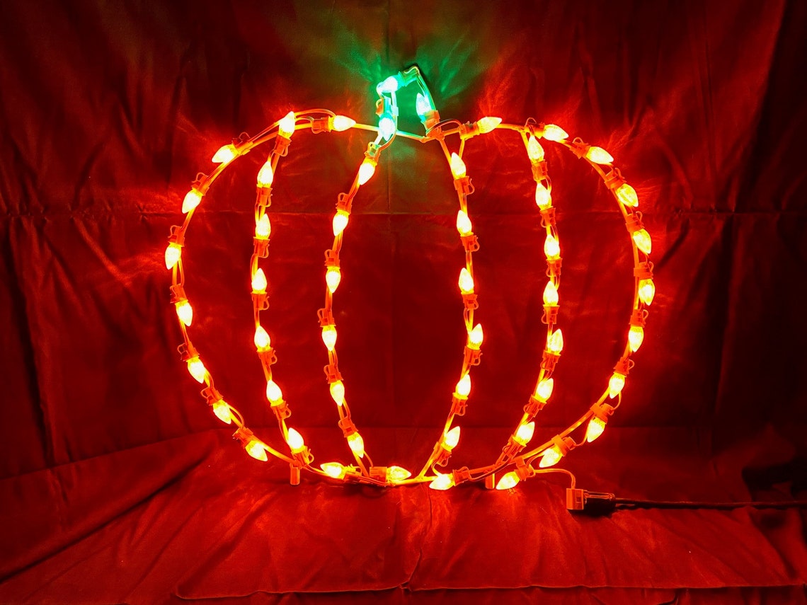 Halloween Pumpkin Steel Wireframe With Powder Coated Finish Durable ...