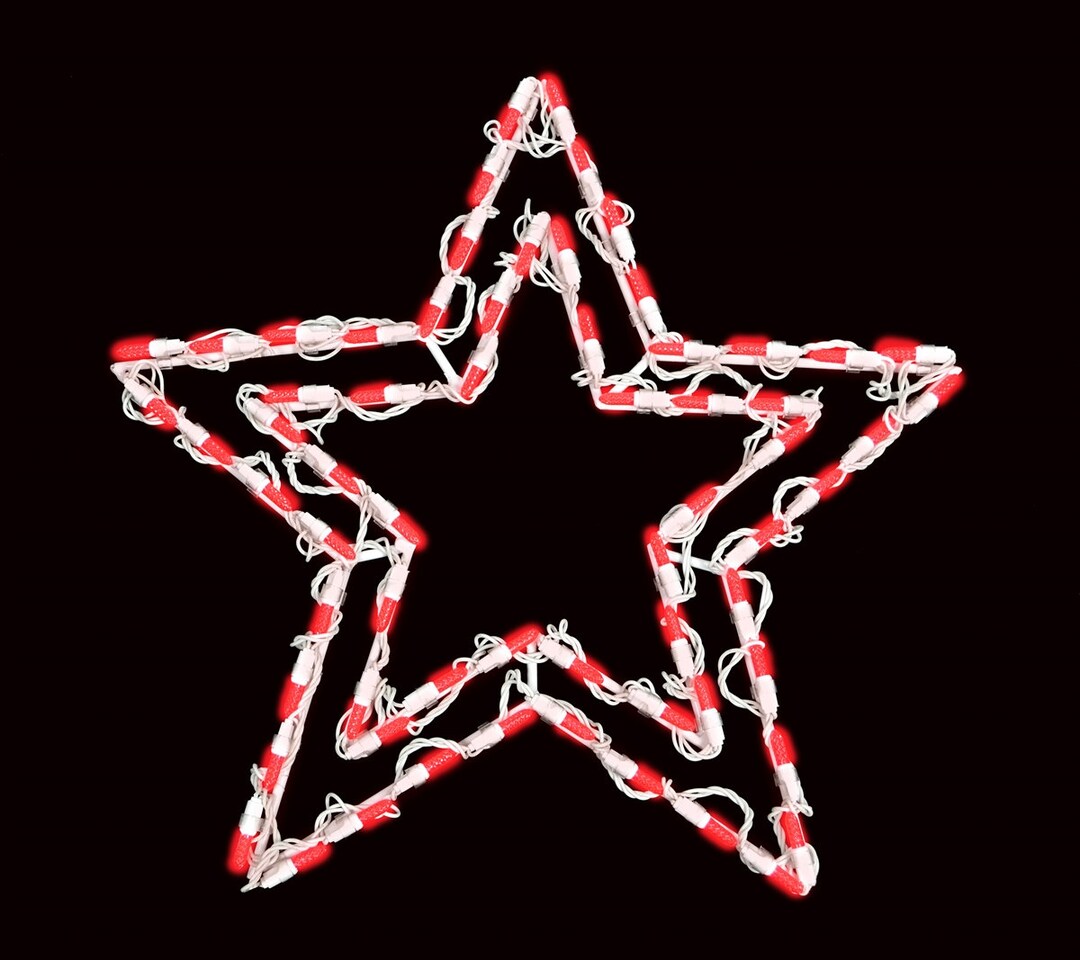 20 US American Red Patriotic Star Wireframe With Powder Coated Finish ...