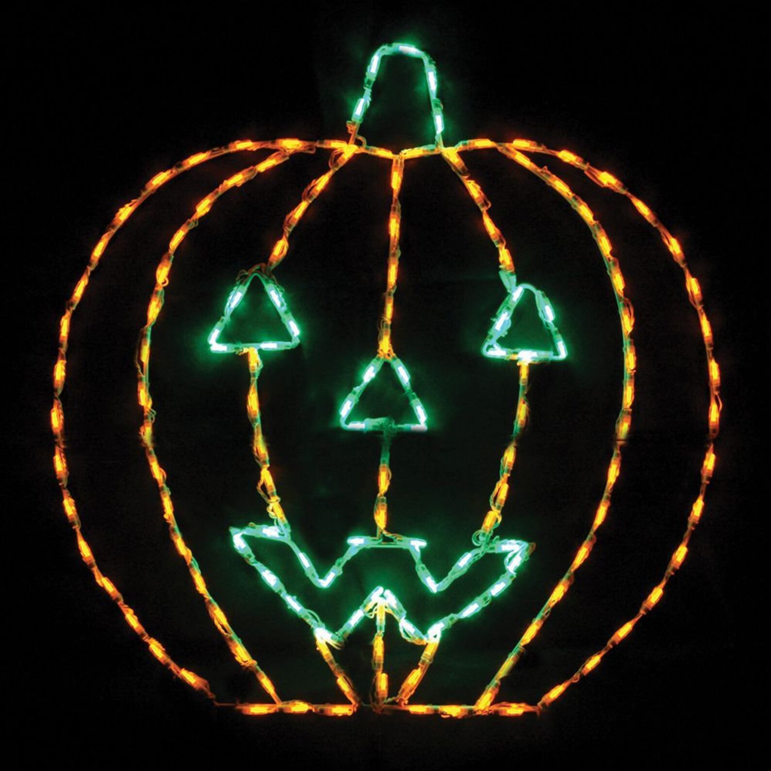 Large Halloween Outdoor Indoor Jack O Lantern Pumpkin With Happy Face ...