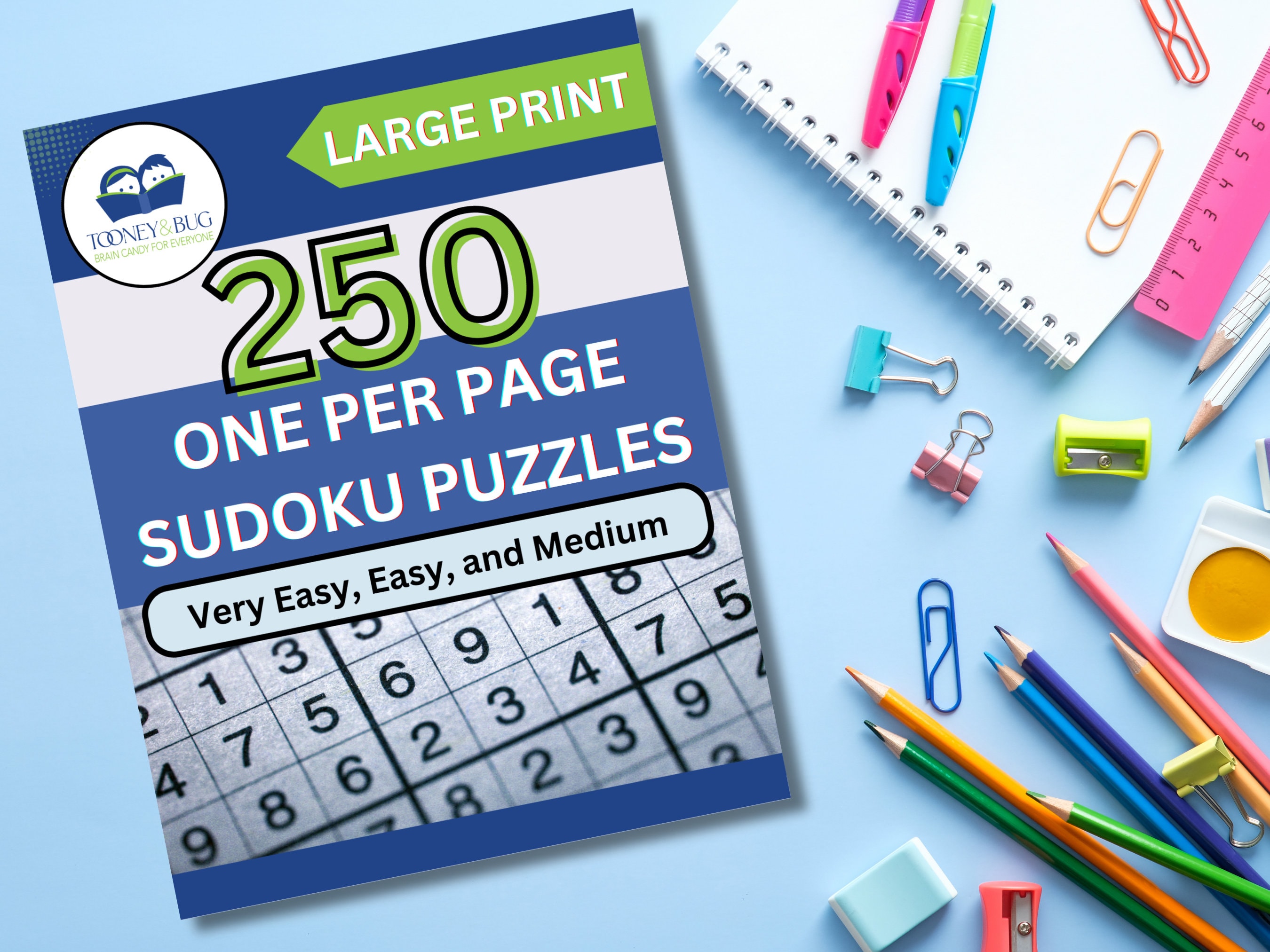 250 Sudoku Puzzles Printable One per Page Sudoku Very - Etsy