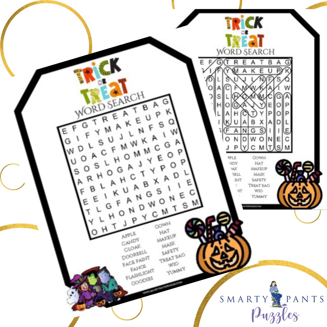 Halloween Trick-or-treat Word Search Game, HALLOWEEN WORD SEARCH ...