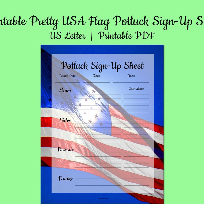 Cookout Sign up Sheet - Etsy
