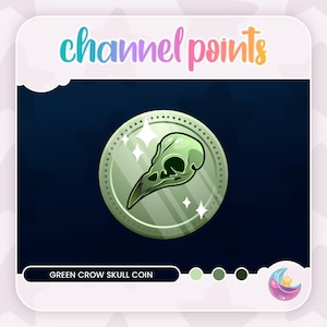 Crow Skull Channel Point & Emote for Twitch, Discord, and Youtube ...
