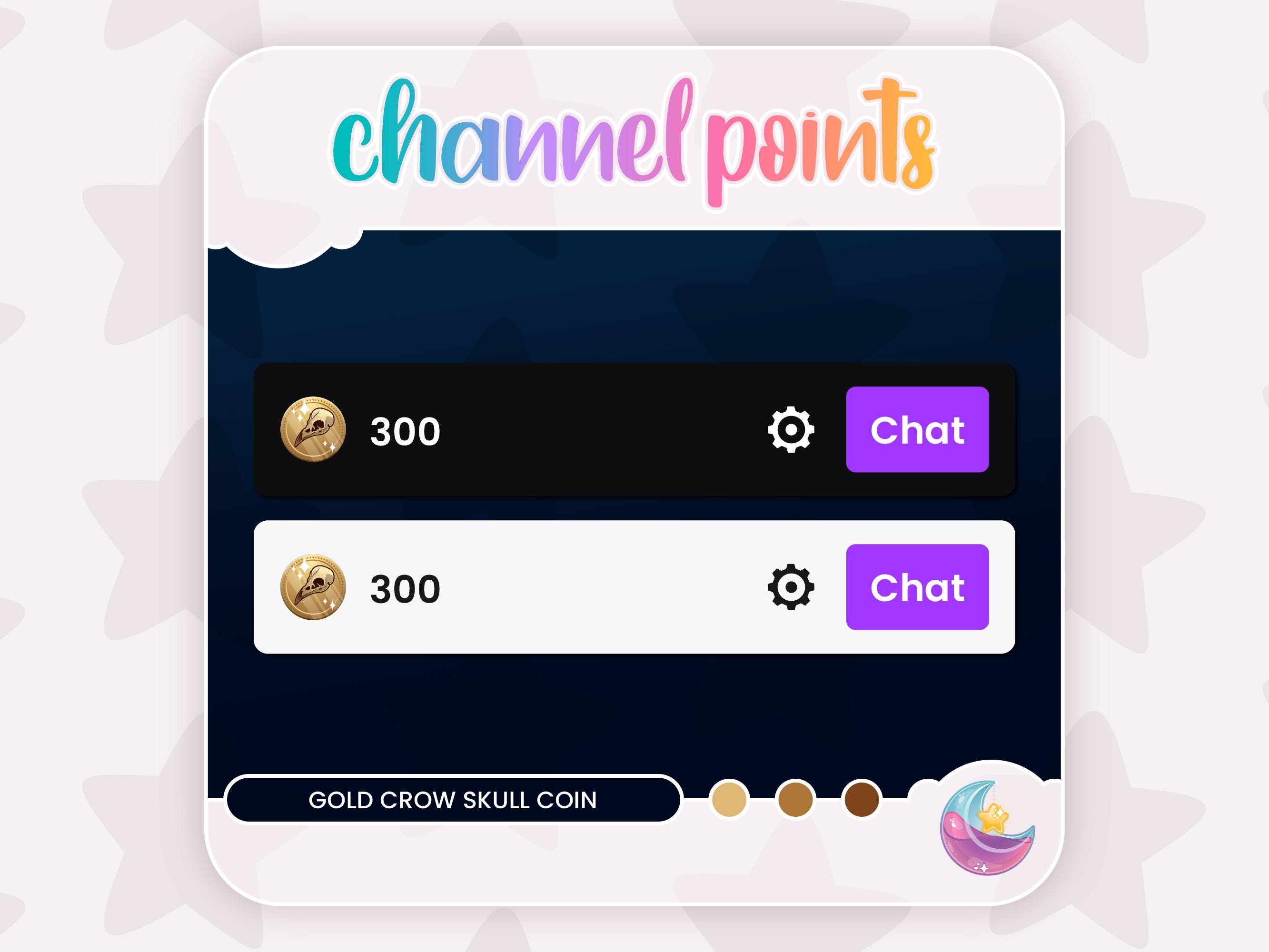 Crow Skull Channel Point & Emote for Twitch, Discord, and Youtube ⊹ ...