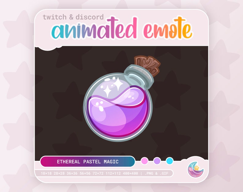 Animated Magic Potion Emote for Twitch, Discord, or Youtube - Etsy