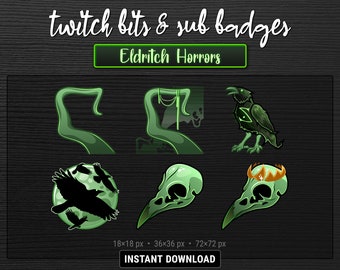 Horror Sub Badges Twitch - Etsy