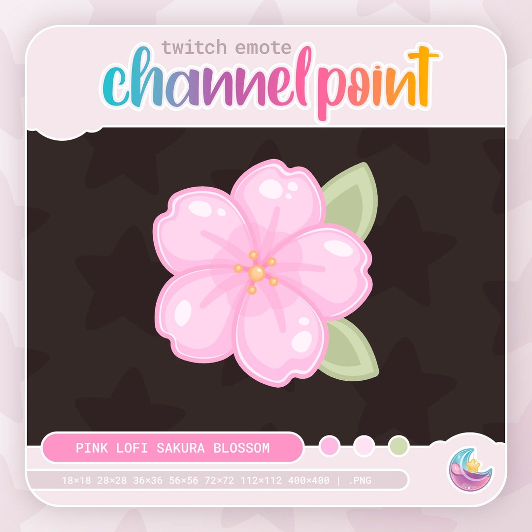 Cherry Blossom Channel Point ⊹ Lofi Sakura ⊹ Emote for Twitch & Discord ...